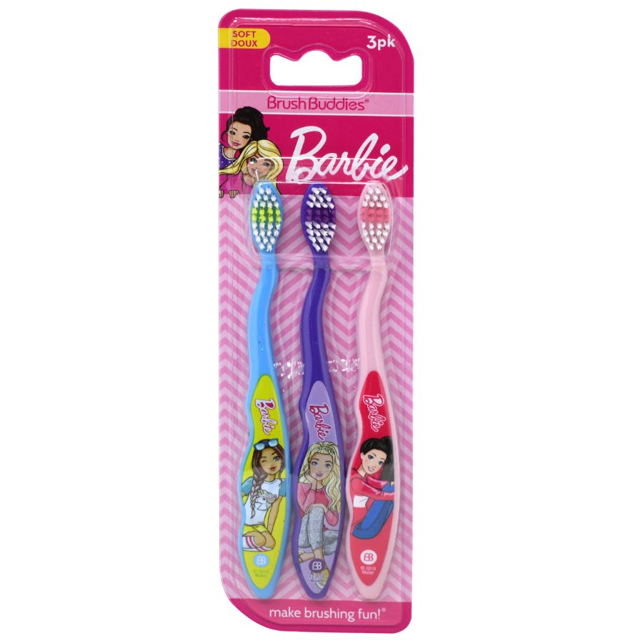 Toothbrush 3 Pack Barbie | Toy Brands A-K | Casey's Toys