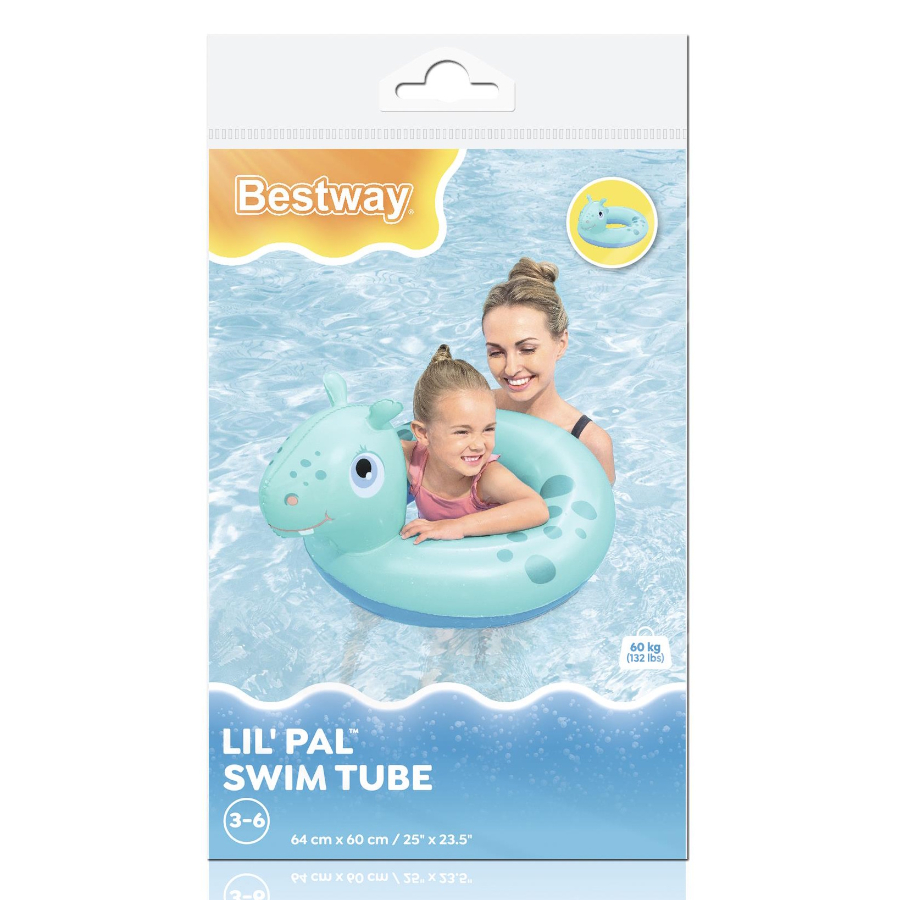Bestway Inflatable Pool Toy Lil Pal Swim Tube Assorted Designs | Toy ...