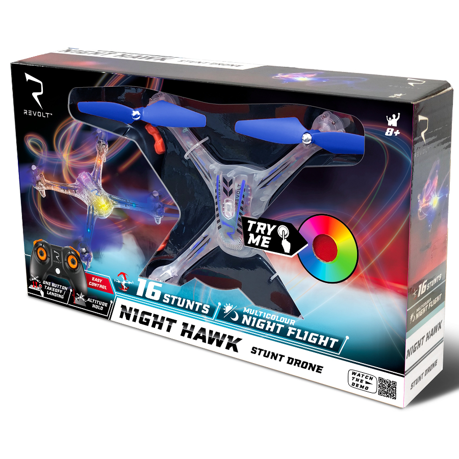 Revolt Radio Control Night Hawk Stunt Drone | Toys | Casey's Toys