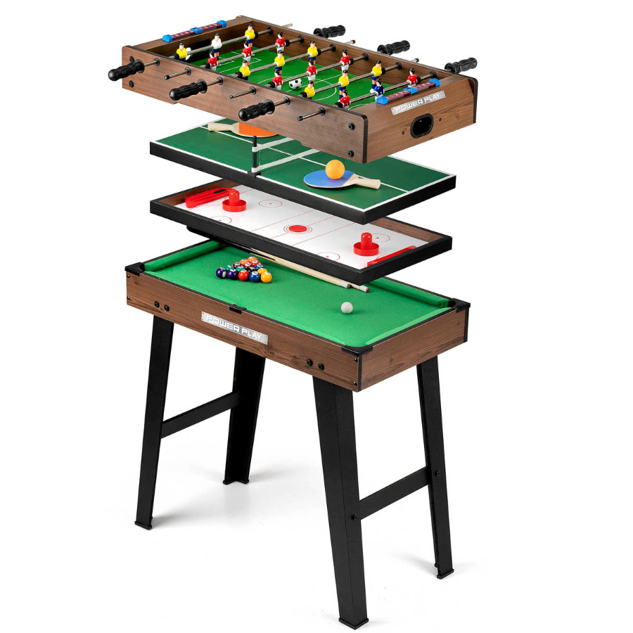 Power Play 4 In 1 Games Table With Four Interchangeable Games 70cm ...