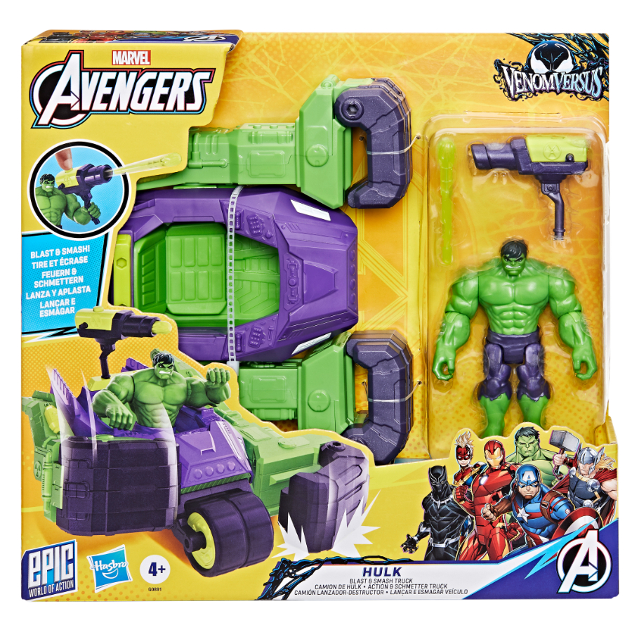 Marvel Avengers Hulk Blast N Smash Truck & Figure | Toys | Casey's Toys