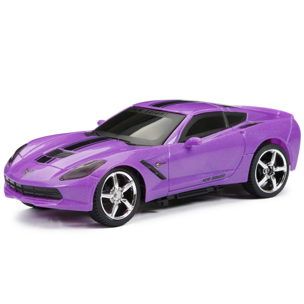 New Bright Radio Control 1:24 Scale Purple Sports Car With Stickers ...