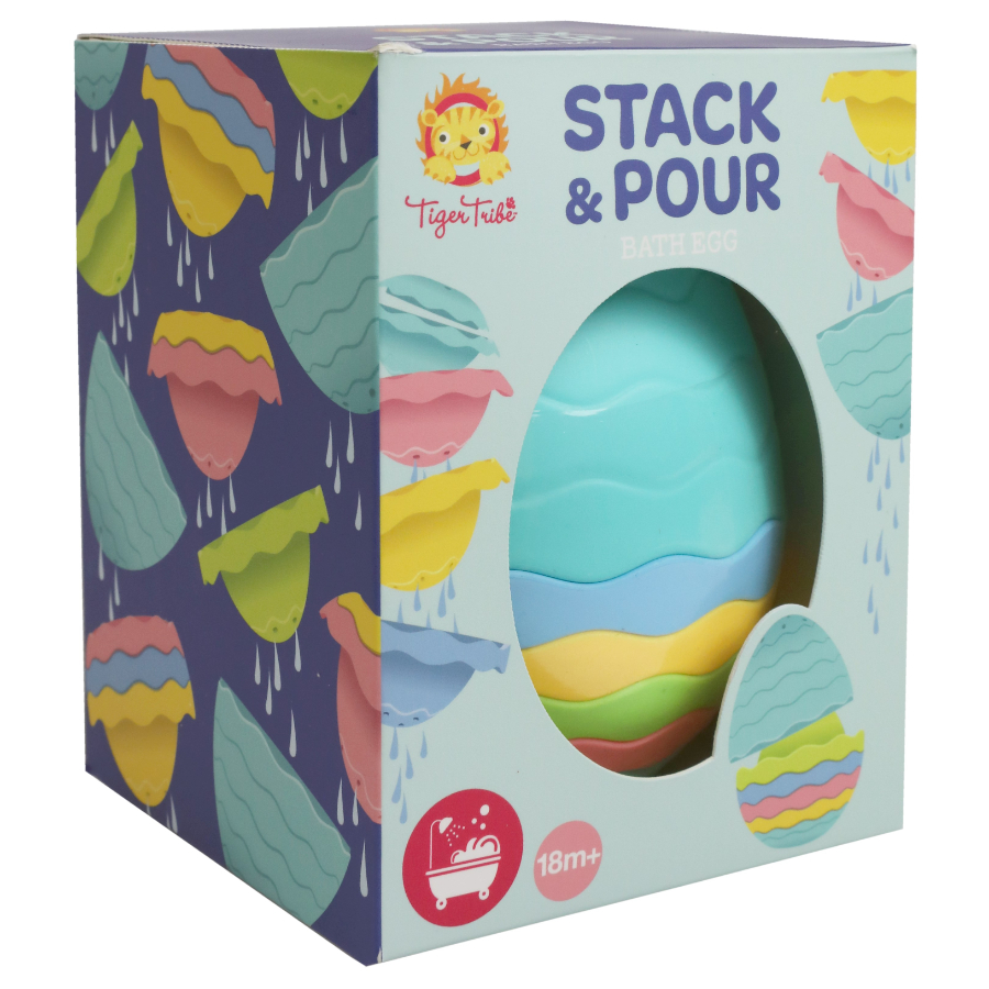 Tiger Tribe Stack & Pour Bath Egg | Toys | Casey's Toys