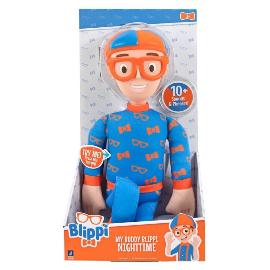 Blippi Night Time Feature Plush With Sounds | Toy Brands A-K | Casey's Toys