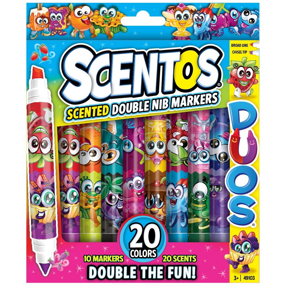 Scentos Scented Duos Double Nib Markers 10 Pack | Toys | Casey's Toys