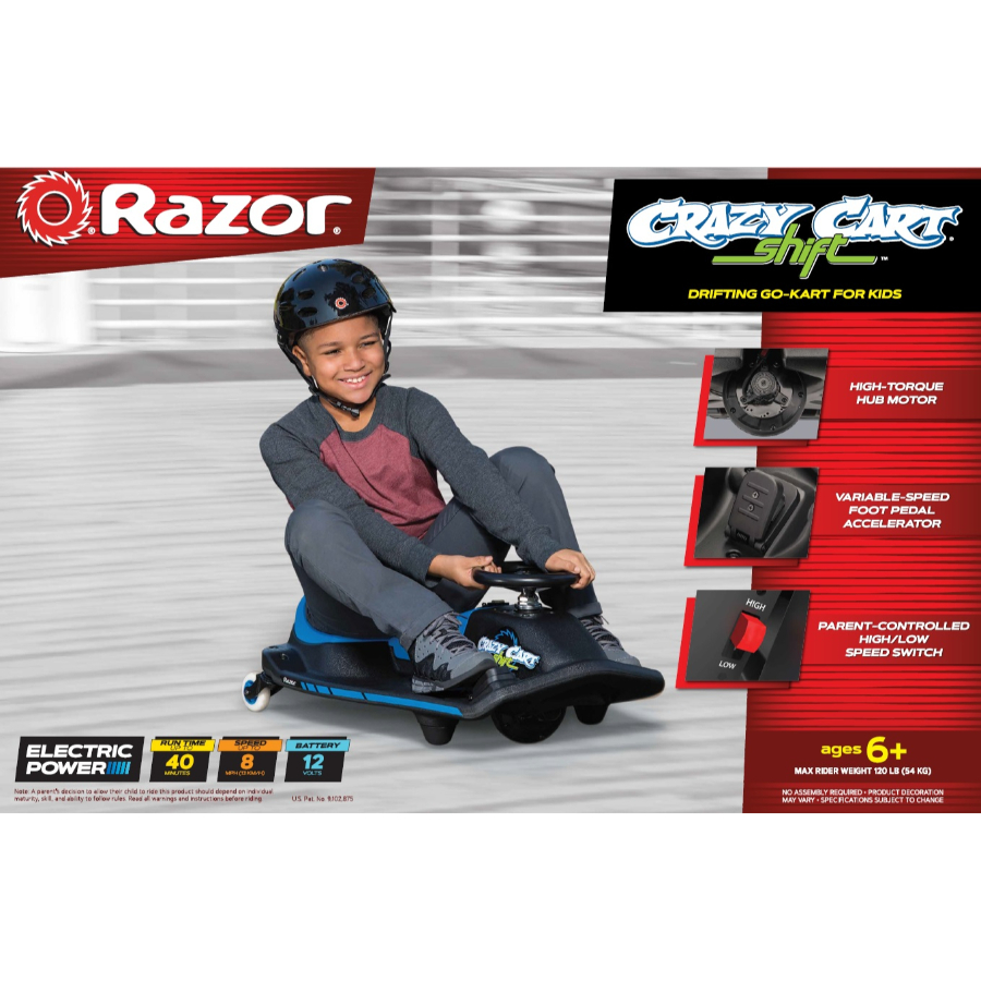 Razor Crazy Cart Shift Electric Ride On | Toys | Casey's Toys