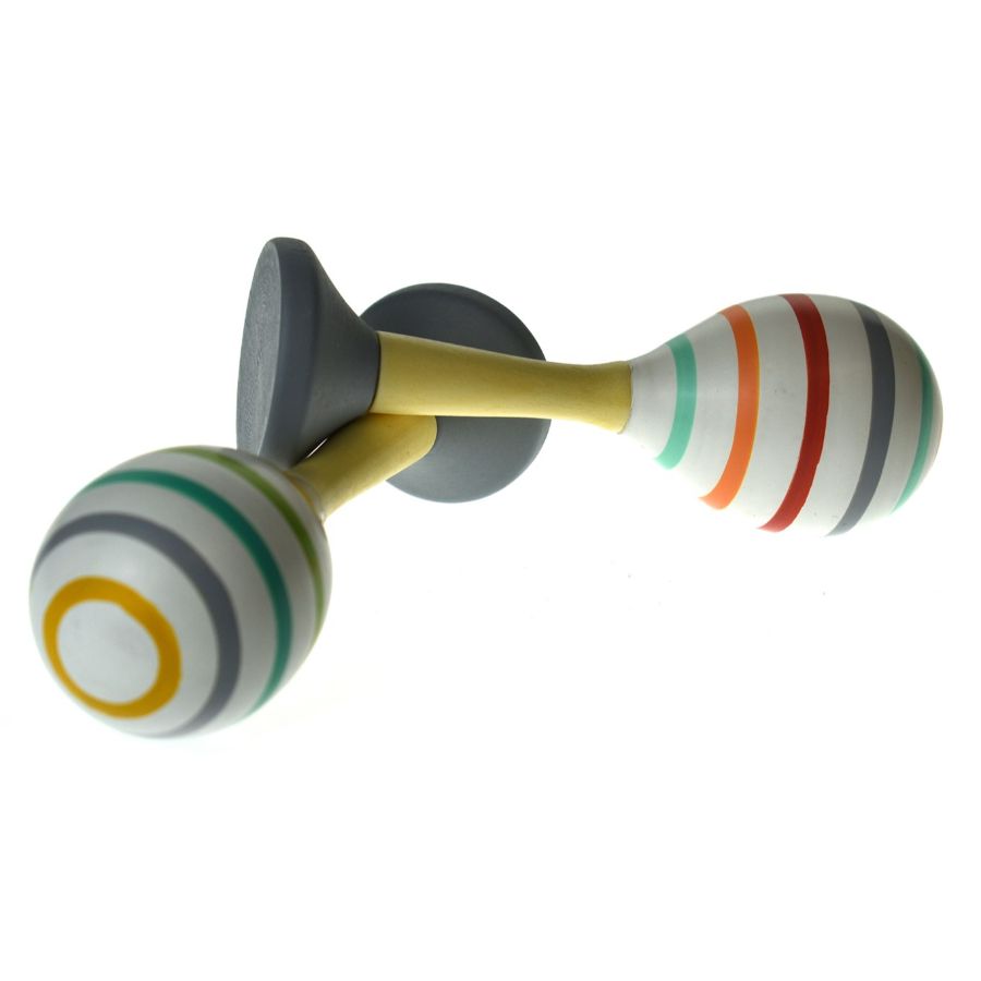 Maracas Striped With Base Assorted | Toys | Casey's Toys