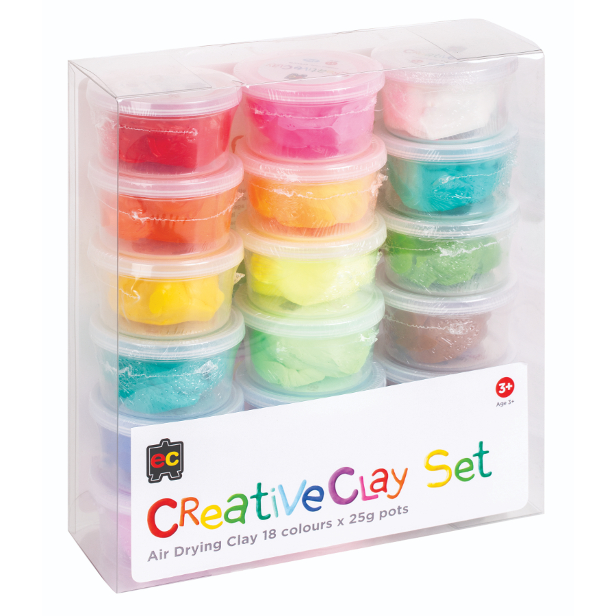 Creative Air Dry Clay Set With 18 Tubs Of Colours | Toys | Casey's Toys