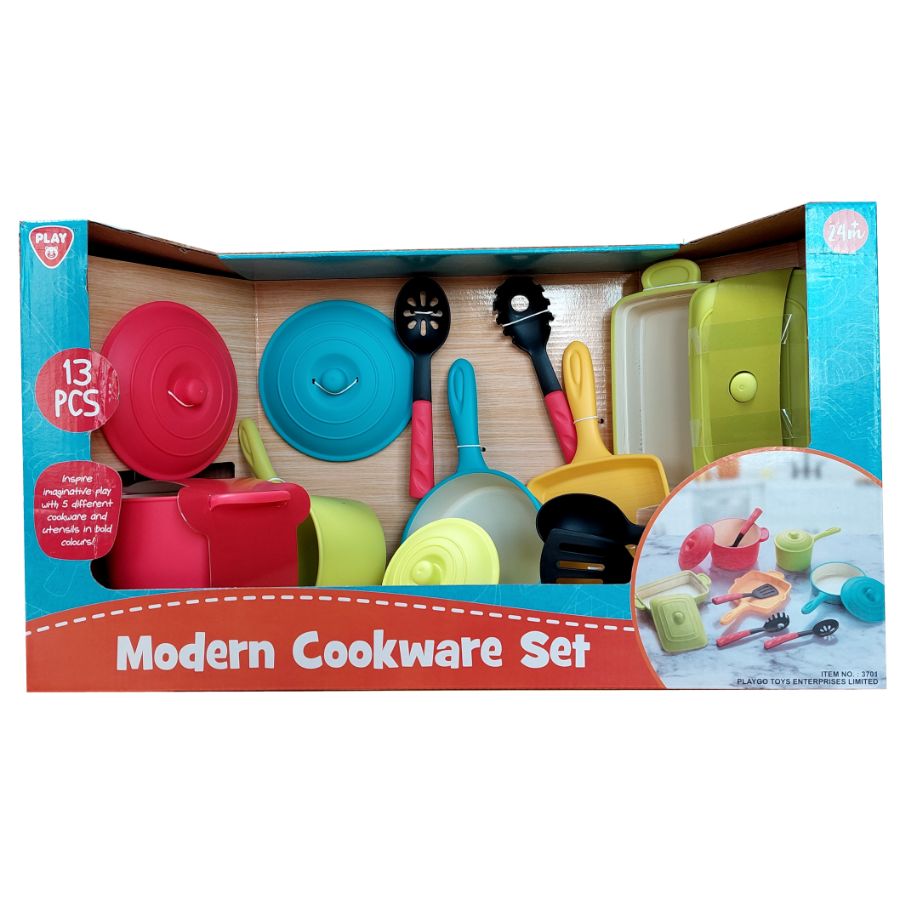 Modern Cookware 13 Piece Set | Toys | Casey's Toys