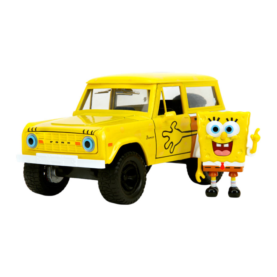 Jada Diecast 1:24 Spongebob Squarepants 1972 Ford Bronco Diecast ...