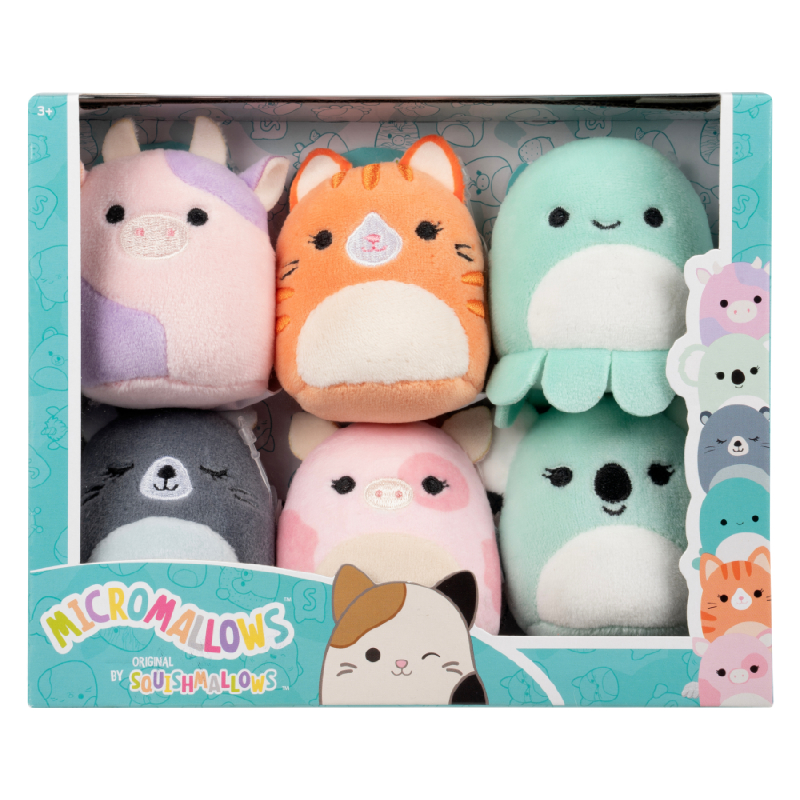 Squishmallows 2.5 Inch Micromallows Plush 6 Pack Assorted | Teddy Bears ...
