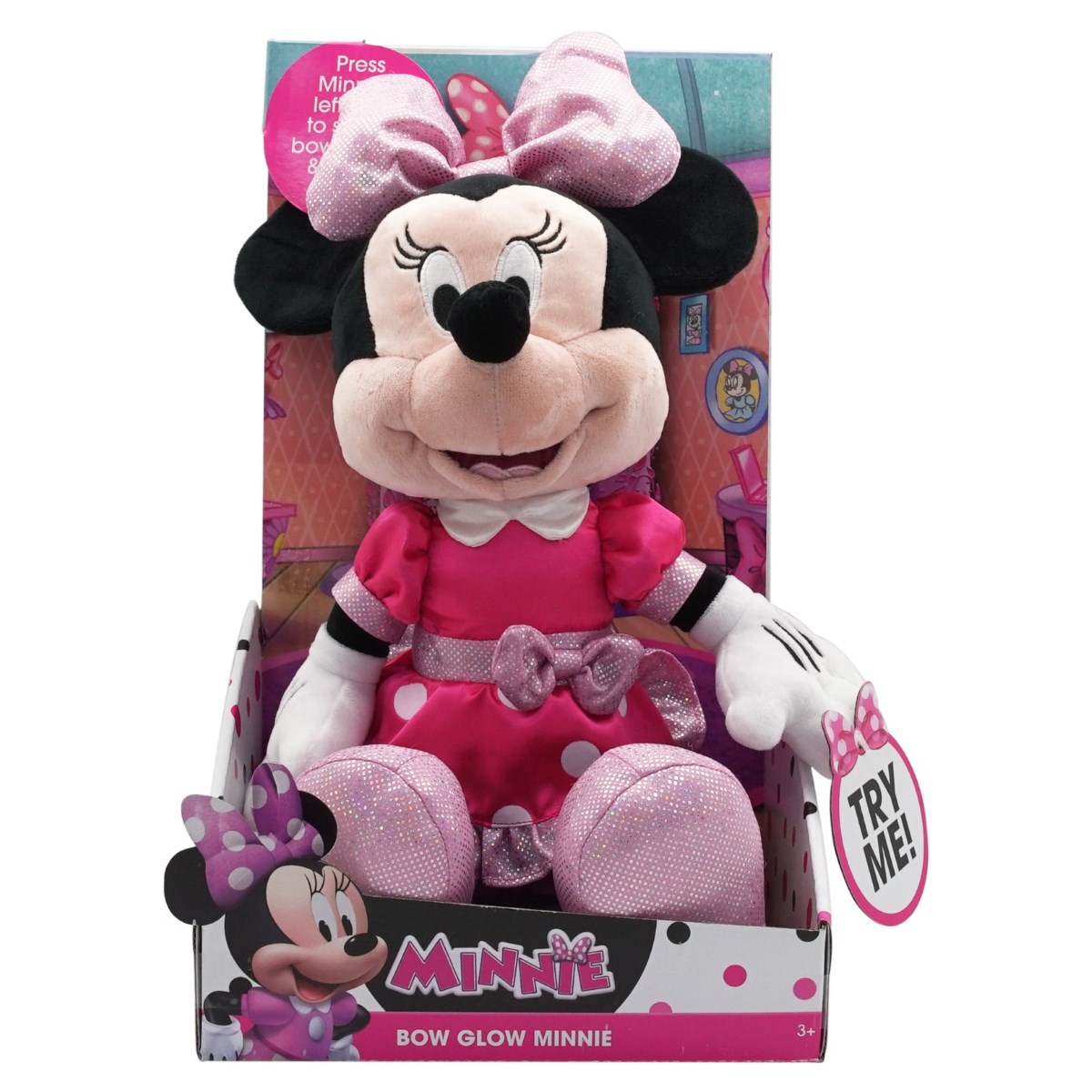 Minnie Bow Glow Plush Assorted | Toy Brands L-Z | Casey's Toys