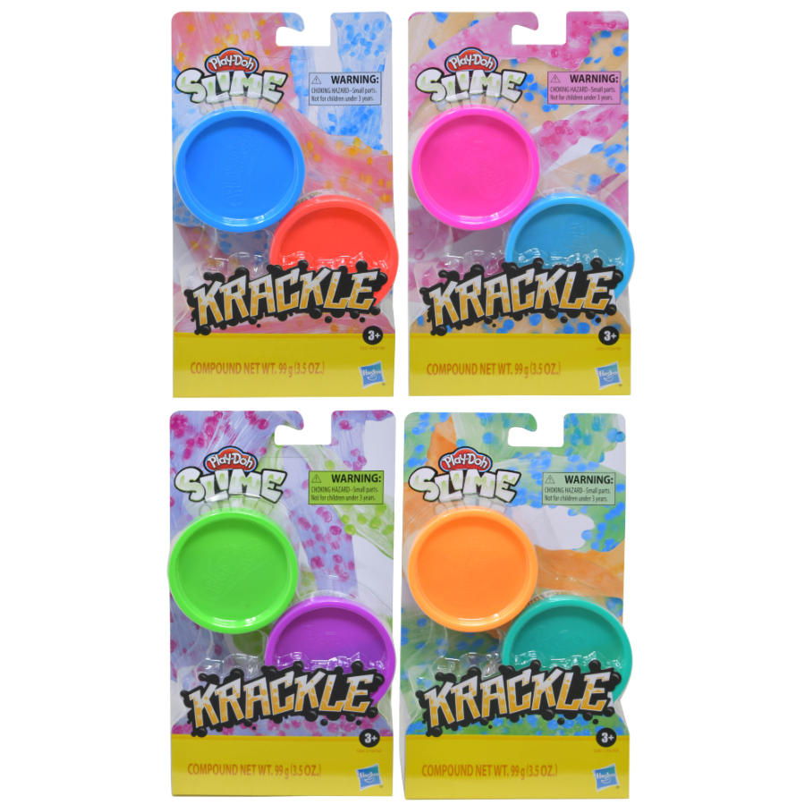 Playdoh Krackle Slime 2 Tub Pack Assorted | Toys | Casey's Toys