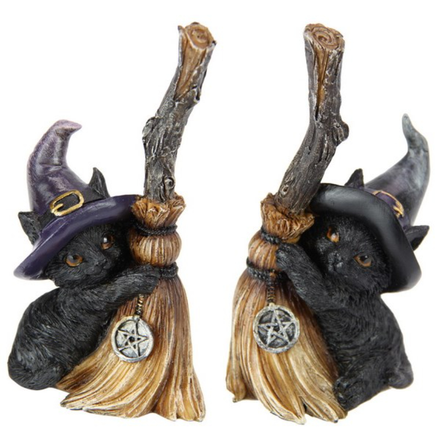 Cat Witch On Broom | Toys | Casey's Toys