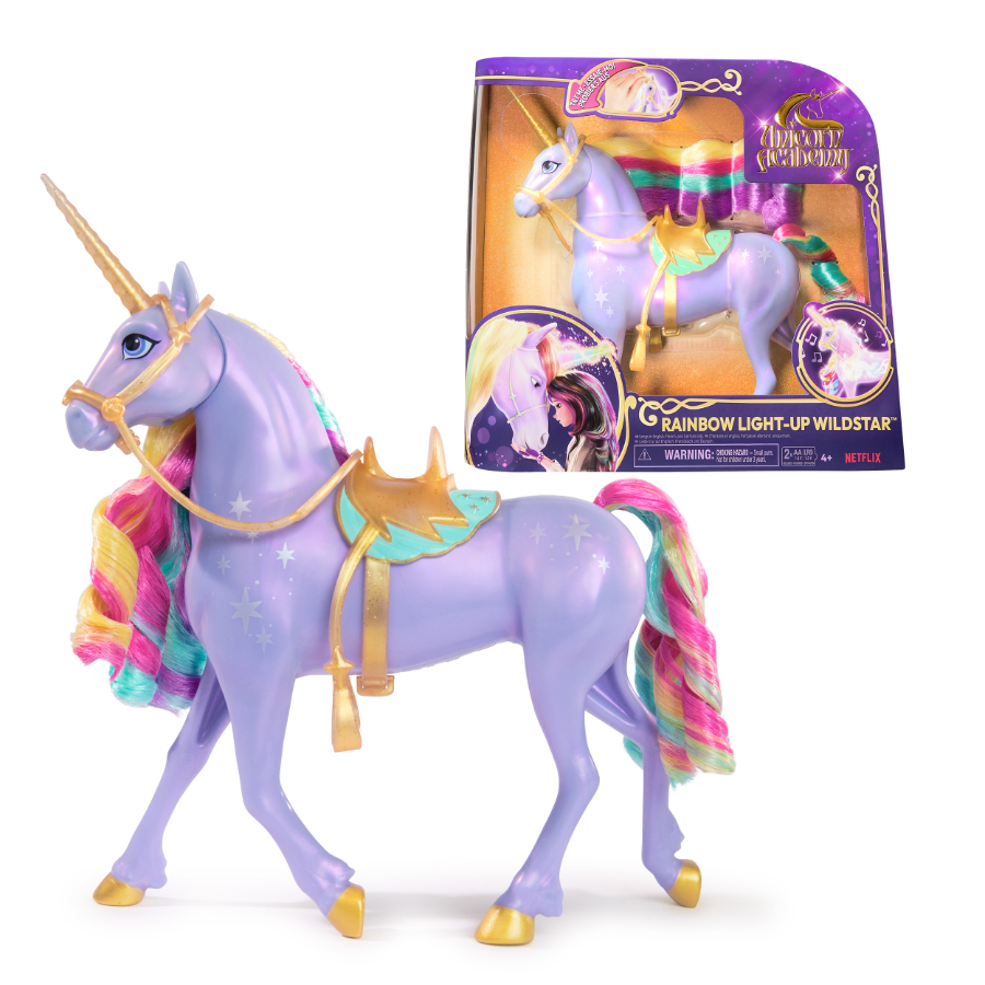 Unicorn Academy Rainbow Unicorn Wildstar With Light Up Feature | Dolls ...