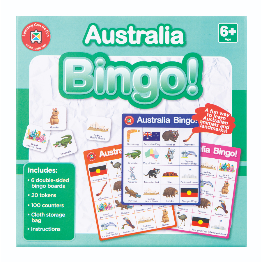 Australia Bingo Game | Toys | Casey's Toys