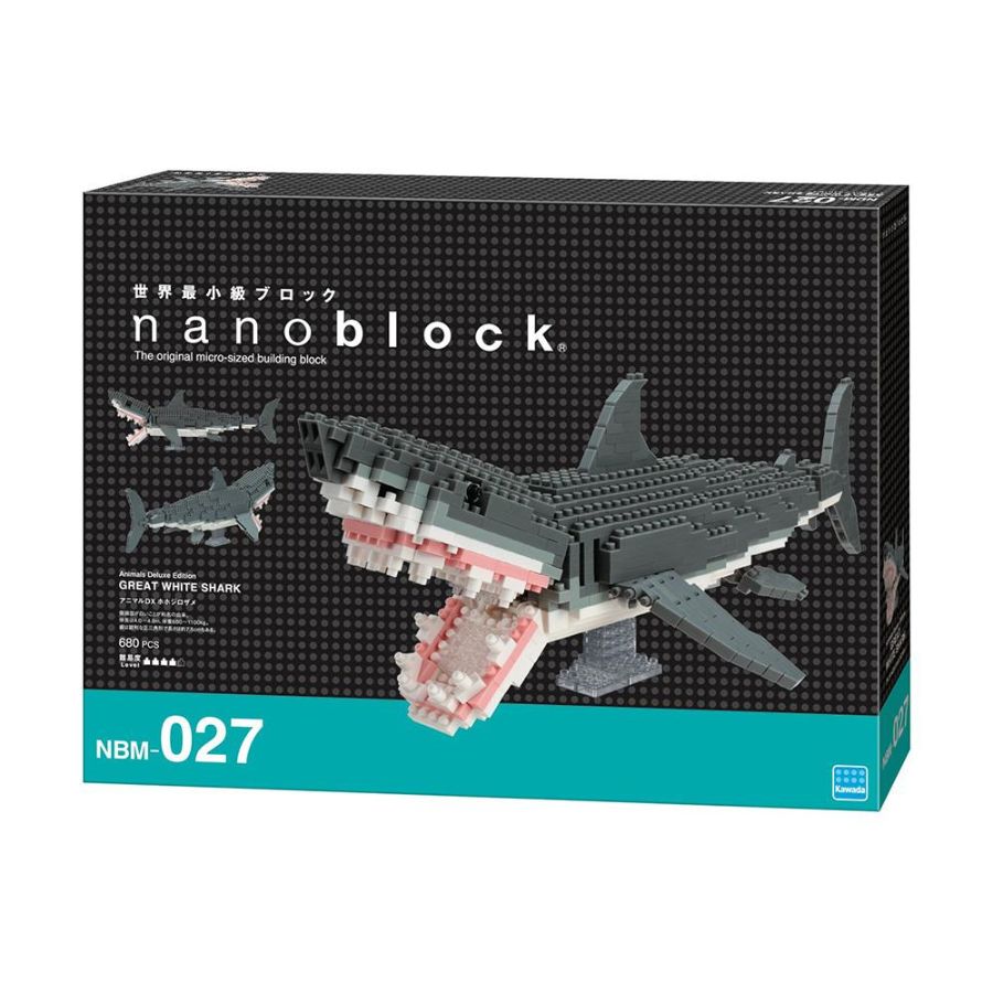 Nanoblock Great White Shark Deluxe | Toys | Casey's Toys