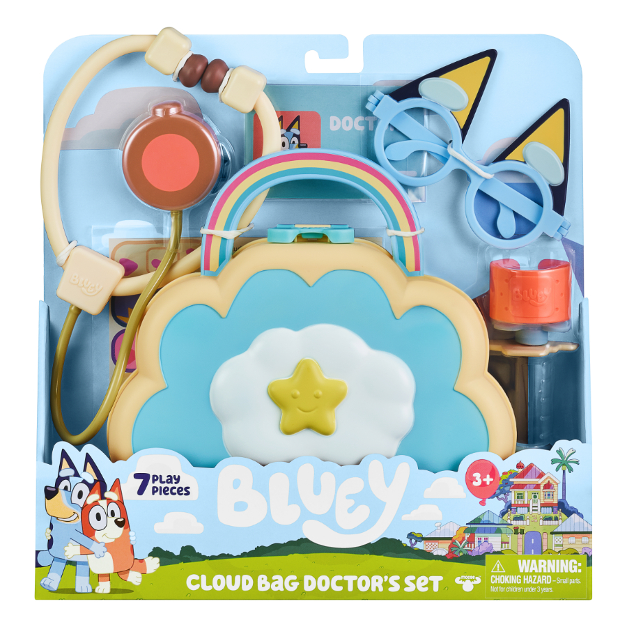 Bluey Role Play Cloud Bag Doctor Set | Toy Brands A-K | Casey's Toys