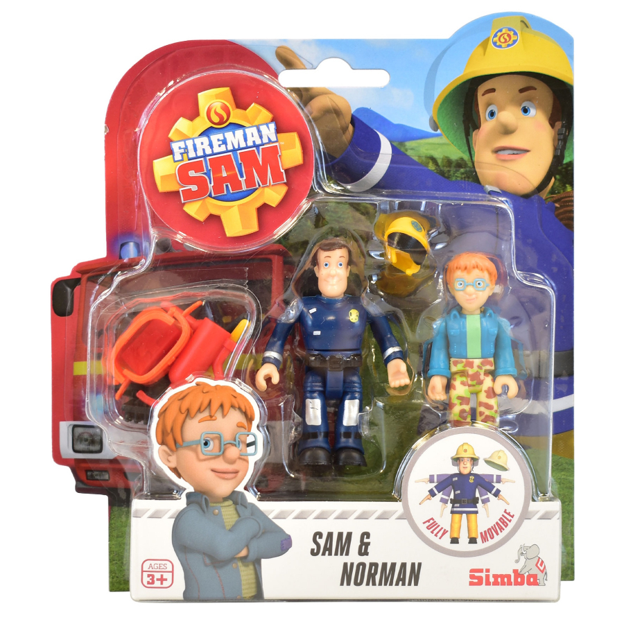 Fireman Sam Deluxe Figure & Accessories 2 Pack Assorted | Toy Brands A ...