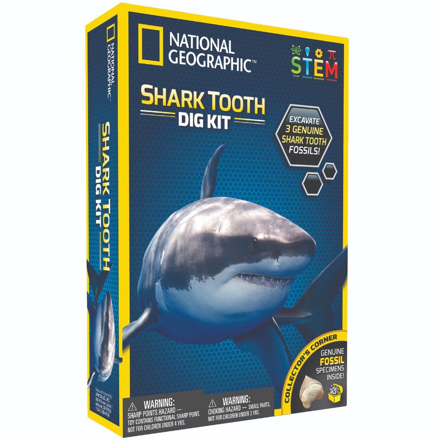 National Geographic Shark Tooth Dig Kit | Toy Brands L-Z | Casey's Toys