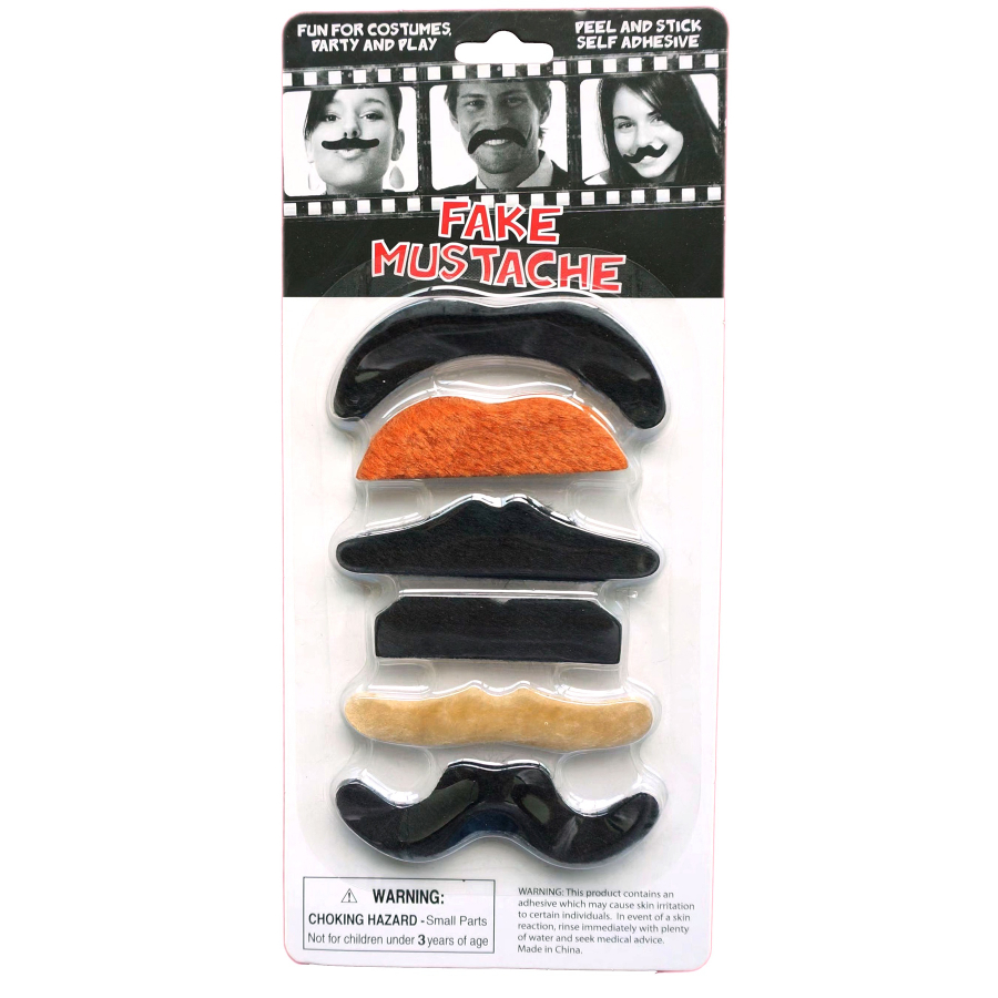 Moustache Disguises 6 Pack | Toys | Casey's Toys