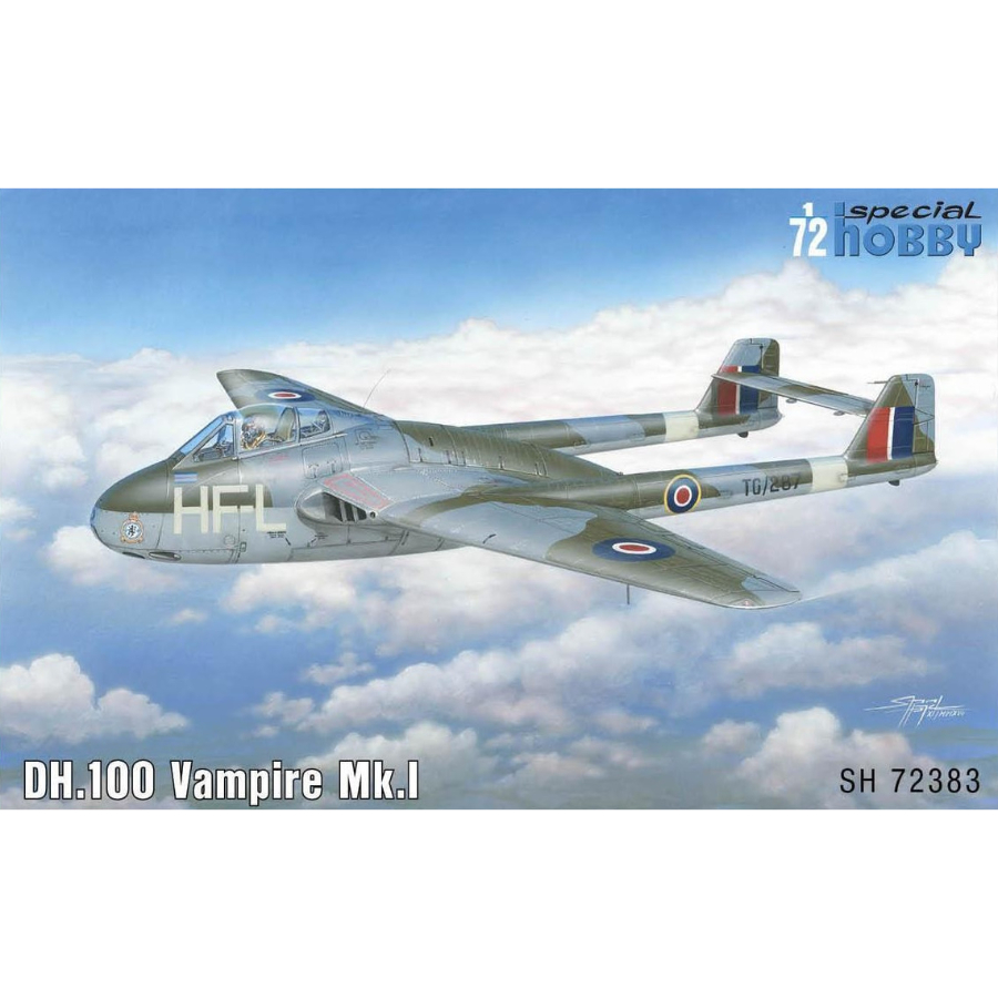 Special Hobby Model Kit 1:72 DH 100 Vampire Mk I RAF RAAF & Armee de l ...