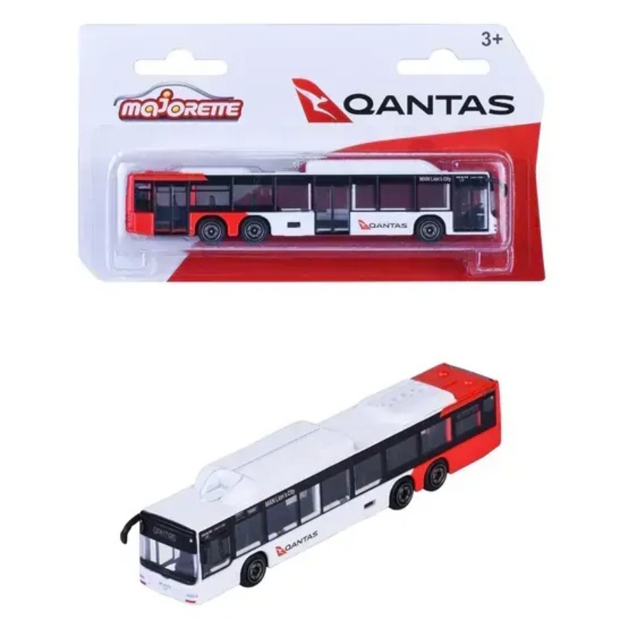 Majorette Diecast Qantas Bus | Toys | Casey's Toys
