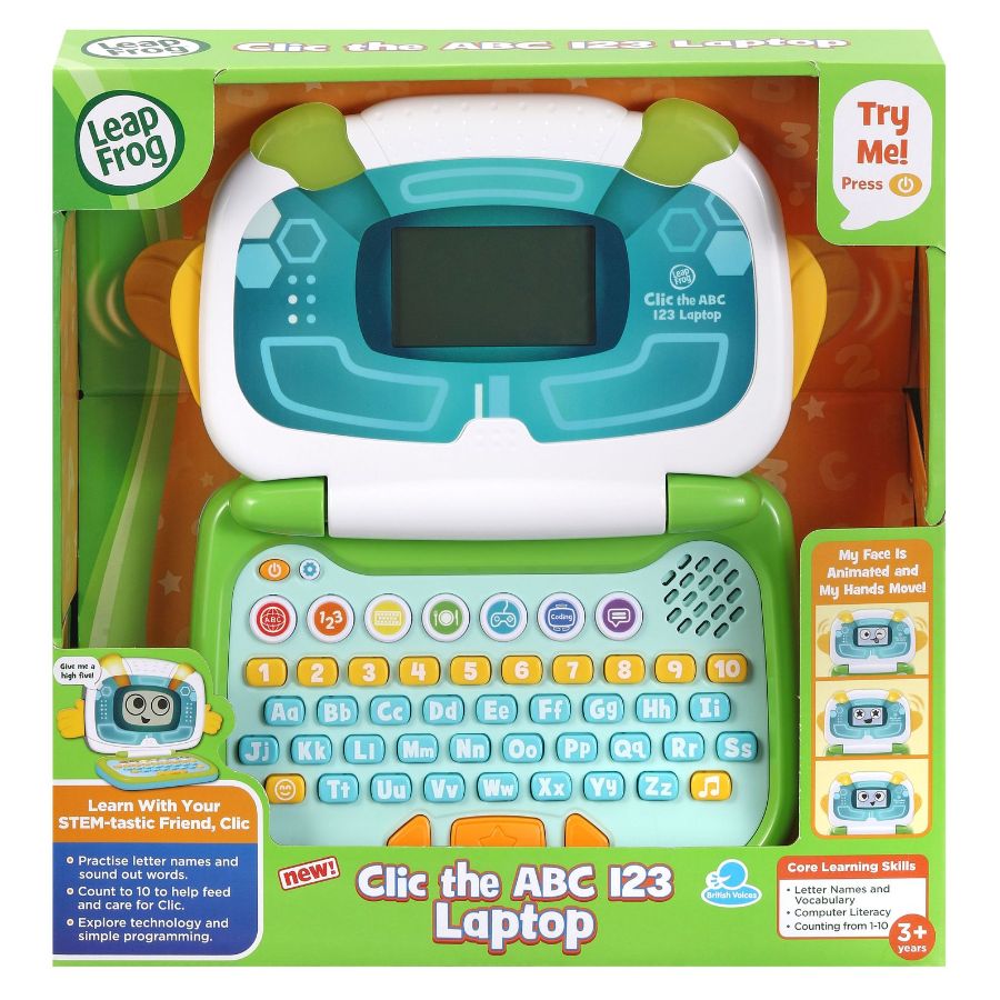 Leapfrog Clic The ABC 123 Laptop | Toys | Casey's Toys