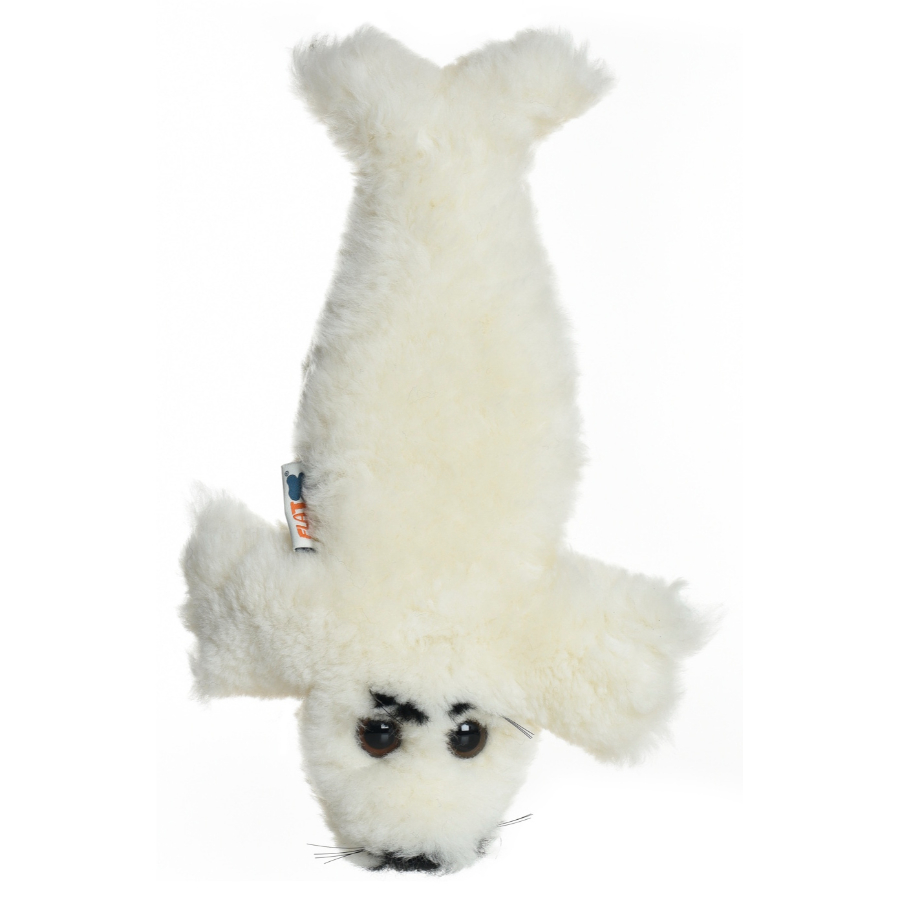 Flat Friends Sheepskin Plush Harp Seal Pup | Toy Brands A-K | Casey's Toys