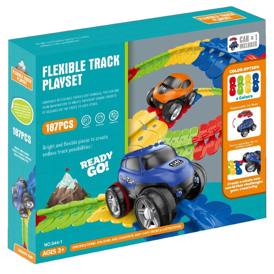 Flexible Track Playset 187 Pieces | Toys | Casey's Toys