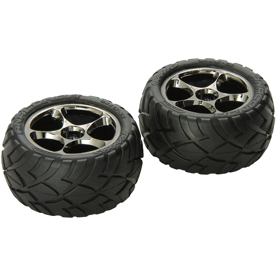 Traxxas RC Buggy Anaconda Tyres On Tracer Wheels 2.2 Inch Bandit Rear ...