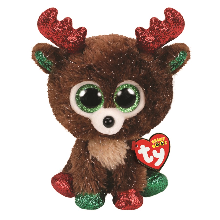 Beanie Boos Regular Plush Christmas Fudge Reindeer | Toy Brands A-K ...
